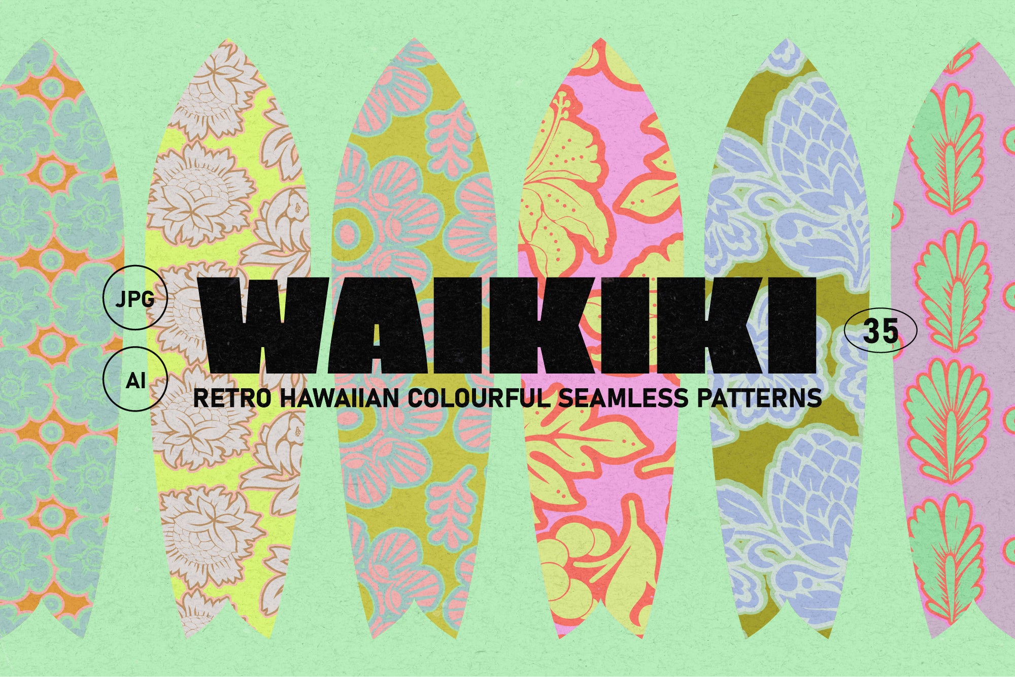 Vintage Hawaiian Vector Patterns – ANGELAINTHEFIELDS